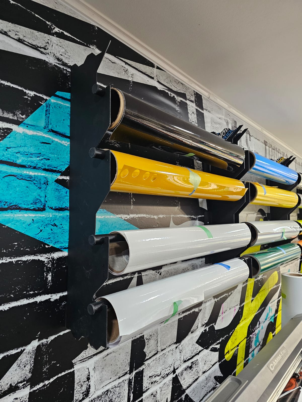 Modular Roll Rack - For Window Tint, PPF & Wrap. Made in Canada {FIRE